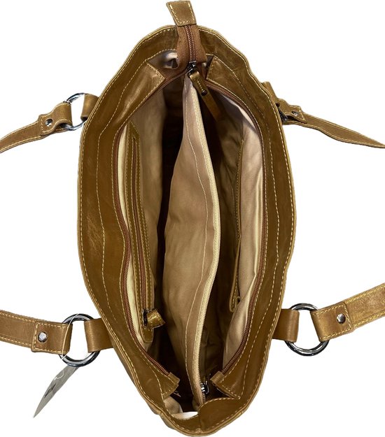 Bruno Banani Handtas - Cognac - 100% Leer - Handtassen Dames - Tas | bol