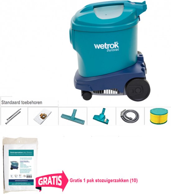 Wetrok Durovac 11 professionele stofzuiger met gratis 1 pak ...