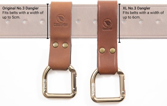 No.3 Dangler XL + belt loop - Cognacbruin | bol