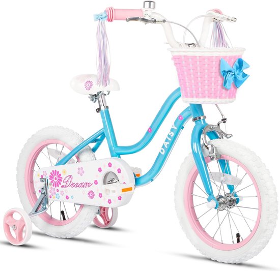 Kids Bike 12/14/16 inch voor meisjes van 2 tot 7 jaar, fiets met mand ...