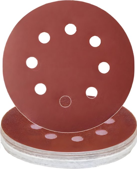 10x schuurpapier rond 800 grit/fijnheid 125mm - P800 schuurschijven ...
