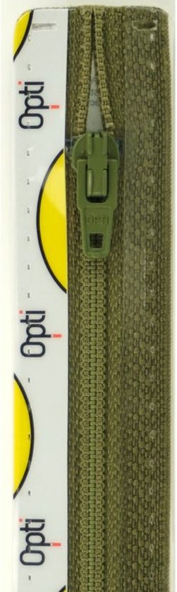 Opti 4800 S40 spiraalrits 4mm niet deelbaar 18 cm met werratrekker mos groen | bol