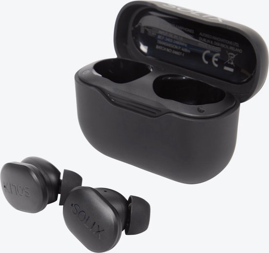 Solix True Wireless Earphones zwart met touch bediening - Bluetooth ...