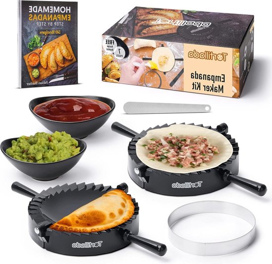Empanada-maker vormen 155 cm - Set van 7 Empanada-vormpers inclusief ...
