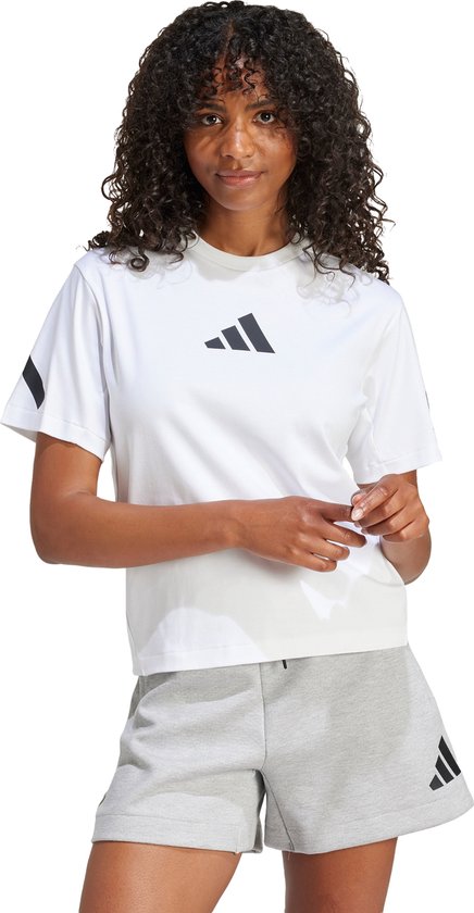 adidas Sportswear adidas Z.N.E. T-shirt - Dames - Wit- 2XL | bol