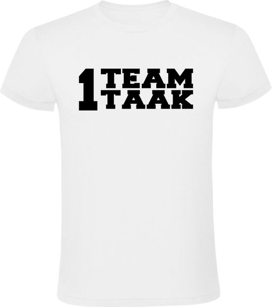 1 Team 1 Taak Heren T-shirt - sport - teamwork - coach - spel - game - overwinning -... | bol