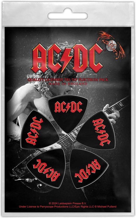 AC/DC - Logo - Plectrum - Tri-Tip - 5-pack - 1.00 mm | bol