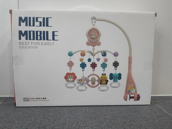 Baby Music Mobile Bed Music Box - Remote Control, Rotation Function ...