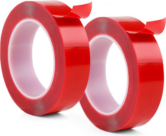 2 Stuks - Extra Sterk Dubbelzijdig Montagetape - 20mm*3M - Transparant - Nano tape -... | bol