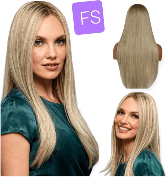 Frazimashop- Ash blond ombre Pruiken - Luxe Hittebestendig pruik- 24 ...