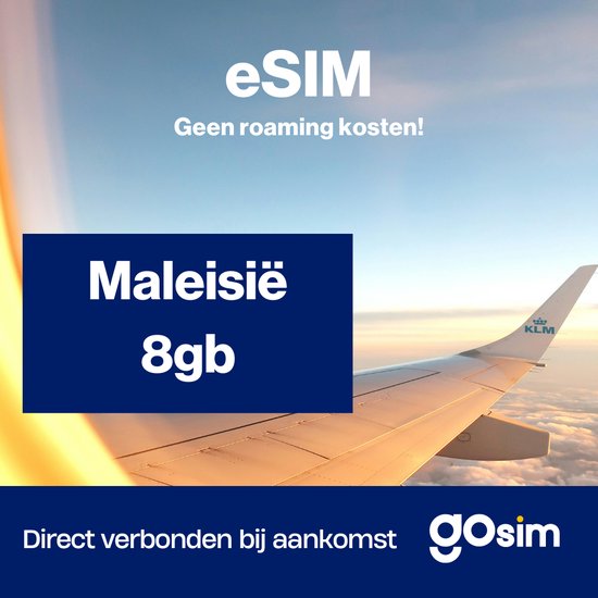 Maleisië eSIM - 8GB - Prepaid Simkaart - 42 Dagen - 4G & 5G - GoSIM | bol