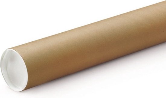 Poster koker van karton - 30x - 780 x 60 mm - Bruin - Verzendkokers ...
