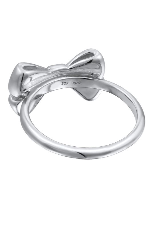 Elli Dames Ring Dames strik symbool trend in 925 sterling zilver | bol