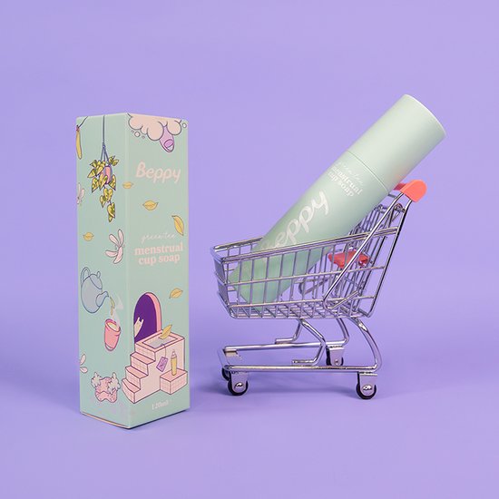 Beppy Natuurlijke Zeep voor Menstruatiecup - 120ml | bol
