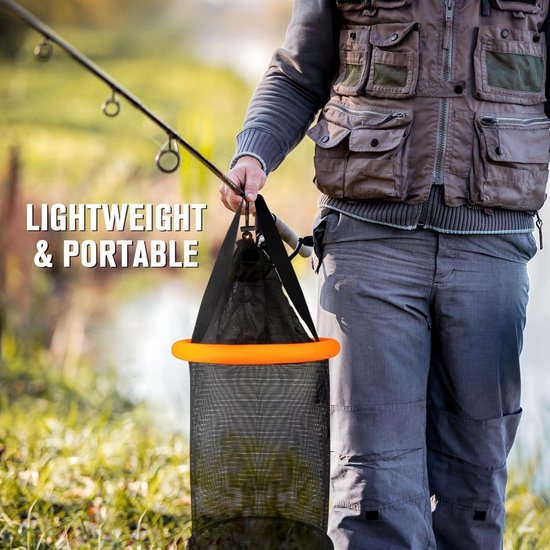 Opvouwbare Drijvende Vismand - Nylon Mesh Visnet voor Rivierkreeften ...
