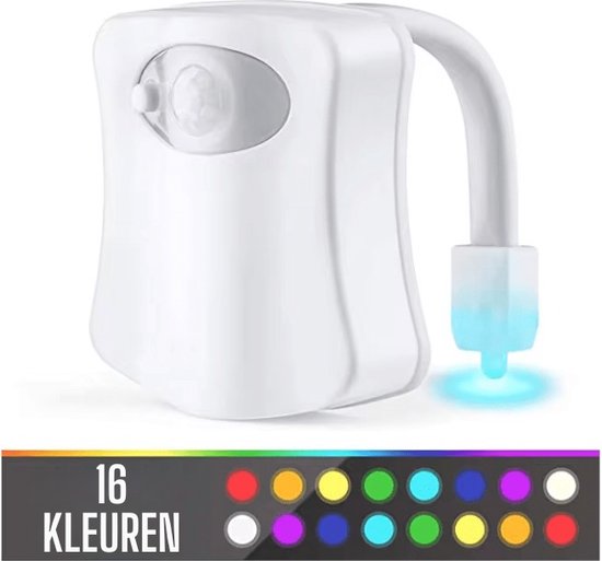 LED Toilet Nachtlamp - Multicolor WC Verlichting met Bewegingssensor en ...