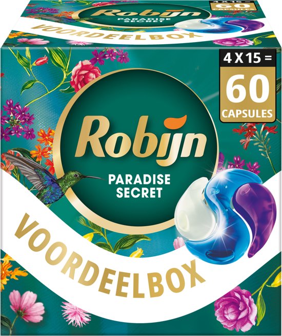 Robijn Collections 3-in-1 Wascapsules - Paradise Secret - 4 x 15 ...