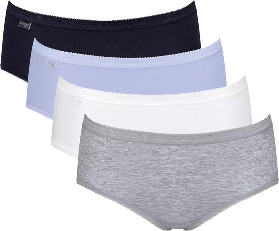Sloggi Women Basic+ Midi (4-pack) - dames slip - wit | bol