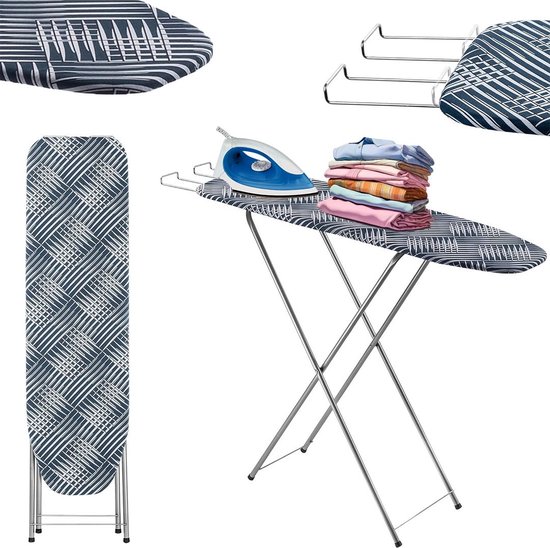 Strijkplank voor Strijkijzer - Strijkplanken Inklapbaar - Blauw | bol