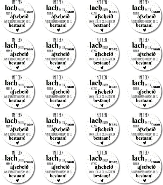 Stickers Afscheid leukste collega's | Pensioen | Bedanken Cadeau | Nieuwe Baan | 20... | bol