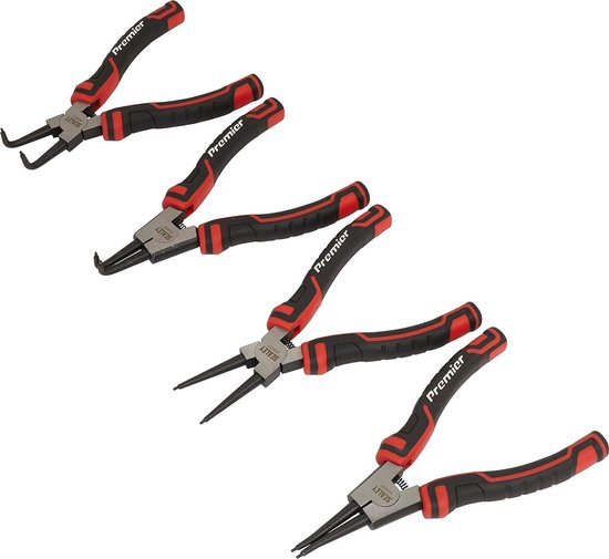 4st 180mm Circlip Tang Set Zwart - AK8457 | bol