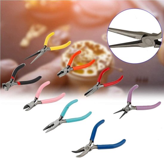 Stalen Mini Tang - Lange Ronde Platte Neus Tang - Sieraden Tang Set ...