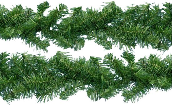 Everlands Dennenslingers/dennen guirlandes - 2x - groen - 270 x 9,5 cm ...