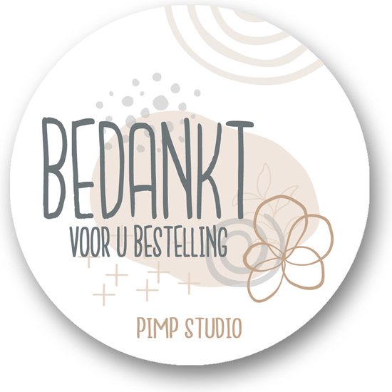 25x Stickers Bedankt voor u bestelling - sluitsticker bedrijf-sluitzegel bedrijfs -... | bol