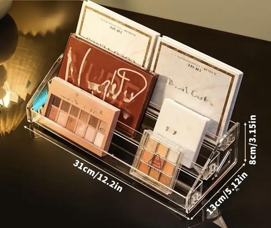 Flavers - Make up organizer ,31 cm display riser rek, 3-traps acryl ...