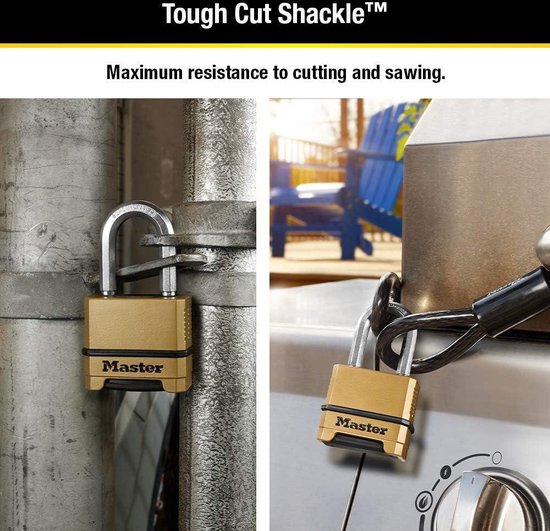 38 cm robuust messing afwerking beugel - Master Lock M175XDLF ...