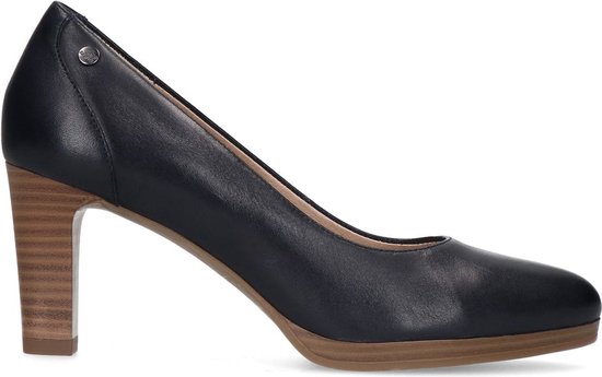 No Stress - Dames - Blauwe leren pumps - Maat 37 | bol