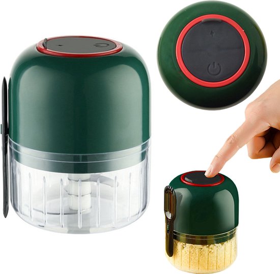 TR Goods - Mini hachoir électrique rechargeable - Mini hachoir portable ...