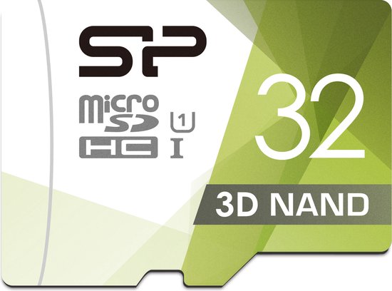 Silicon Power 32GB 3D NAND High Speed MicroSD Card with Adapter | bol