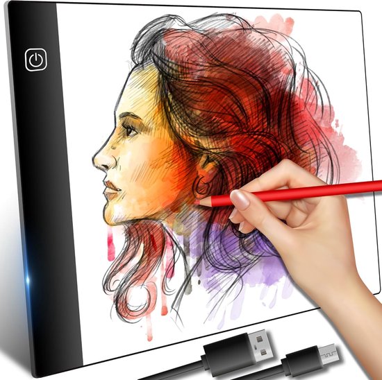 Lichttafel A4 LED licht pad schilderij tekenplaat voor diamond painting ...