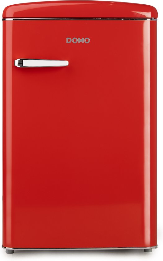 DOMO DO91703R Retro Koelkast - 120 L - Koelkast Tafelmodel - D - Rood | bol