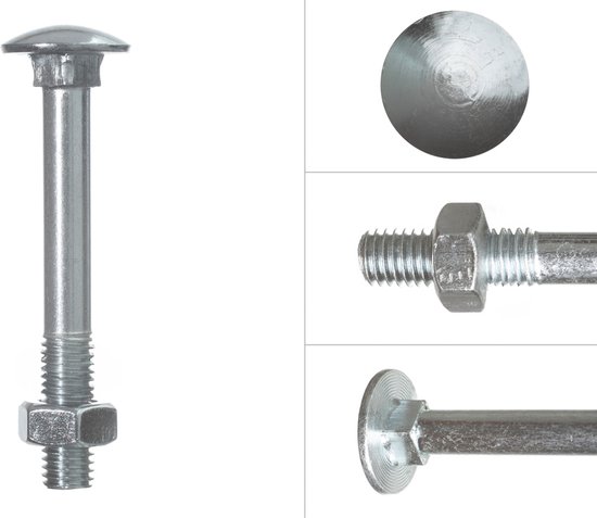 Wovar Slotbouten Verzinkt M10 x 90 mm | 100 stuks | bol