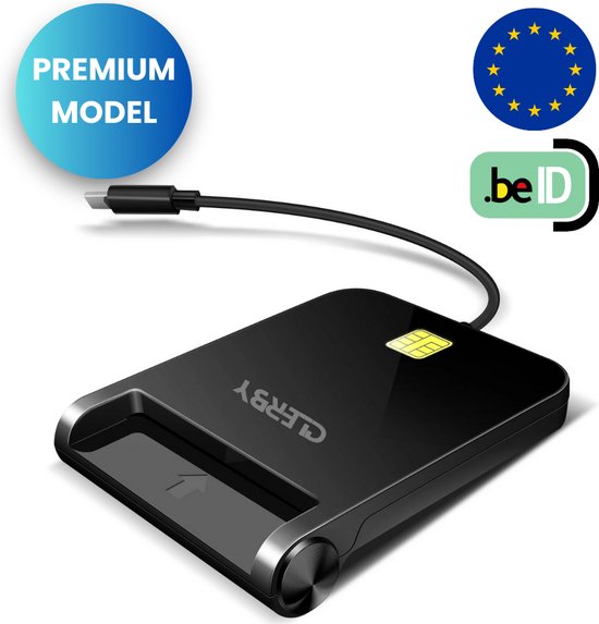 Clerby - eID Kaartlezer - USB-C - Identiteitskaartlezer - België ...