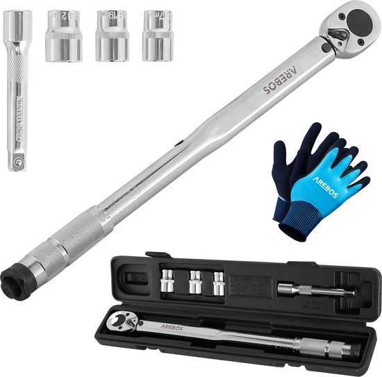 AREBOS Momentsleutel 6-delige set | 40-210Nm, 1/2'' inch | incl ...