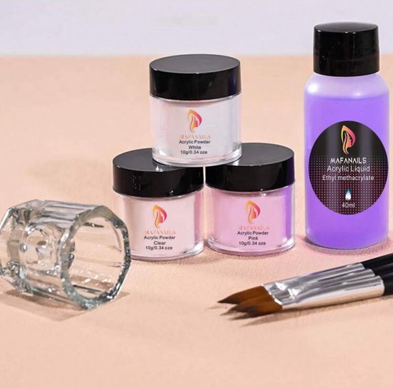 Acryl nagel kit - Starterskit - Starterspakket - Set - Acrylpoeder ...