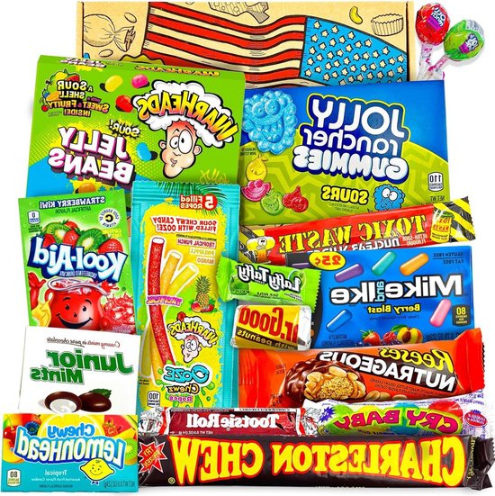 Snoep Box - Klassieke Amerikaanse Snoep en Chocolade - USA Merken ...