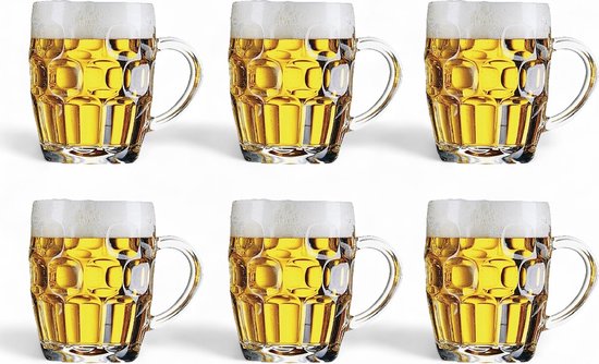 Professionele Bierglazen - (6 stuks) - 550ml - Bierglas - Bier - Glas - 55cl/0.55L -... | bol