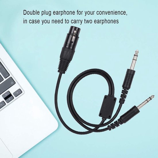 Adapter Luchtvaart Headset Dual Plugs 5 Pin Xlr 5pin Twin Plug General ...