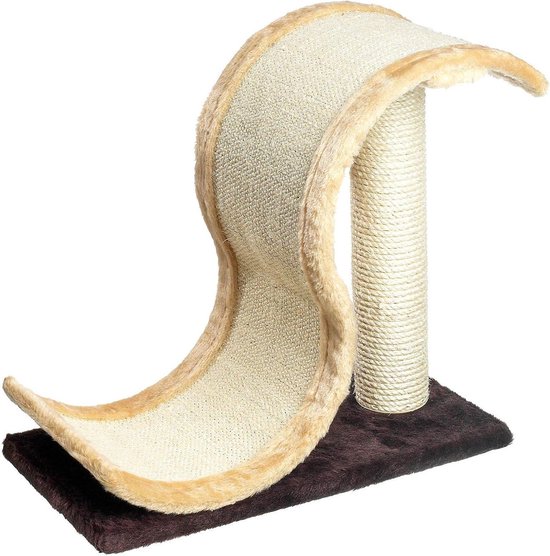 Krabpaal Kitty Scratchy I - 50 cm - 24 cm - 40 cm - Bruin-beige ...