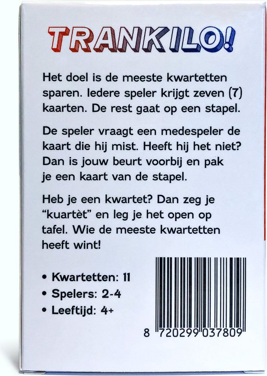 Papiaments kwartetspel Trankilo 1 + 2 - Papiaments leren - Spelen en ...