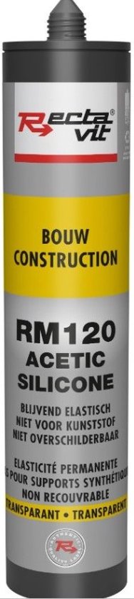 Rectavit Recta-Mastic 120 Universeel - Transparant - 310ml | bol