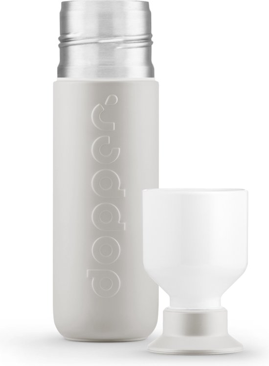 Dopper Thermosfles Insulated Drinkfles - Gentle Grey - 350 ml | bol