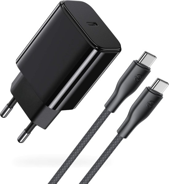 30W USB-C Adapter met USB-C naar USB-C Kabel - 1 Meter - Extra Sterk ...