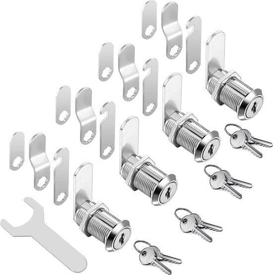 Brievenbusslot - meubelslot cilinderslot verschillend sluitend 30mm - 4 ...