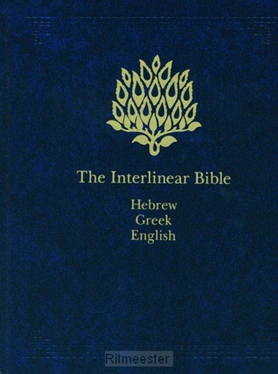 Interlinear Bible Hebrew Greek English, Blue, Hardcover | 9781565639775 ...