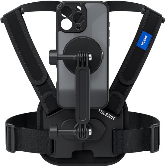 Telesin Chest Mount Borstharnas - Voor Smartphone en Action Camera ...